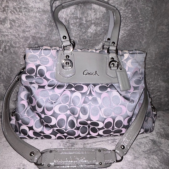 Coach | Bags | Gorgeous Coach Signature Tricolor Ashley Satchel | Poshmark